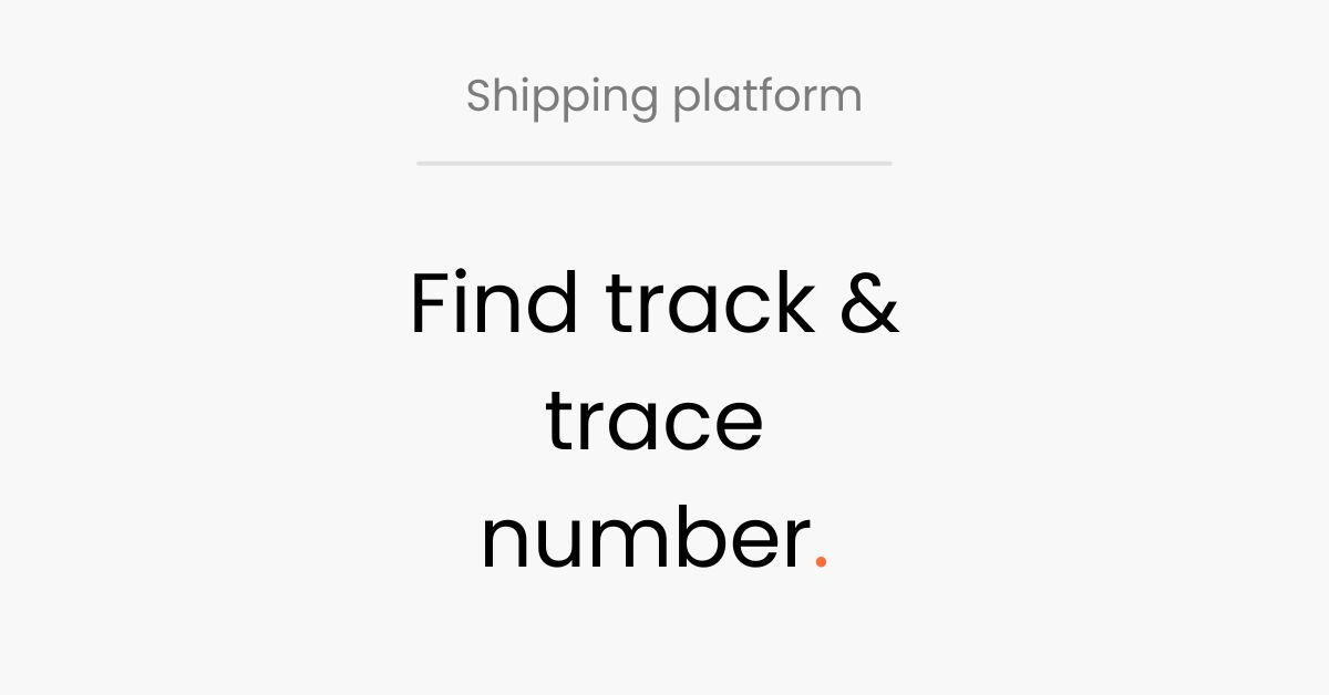 LogiSnap | Guide: Find track & trace number 📦