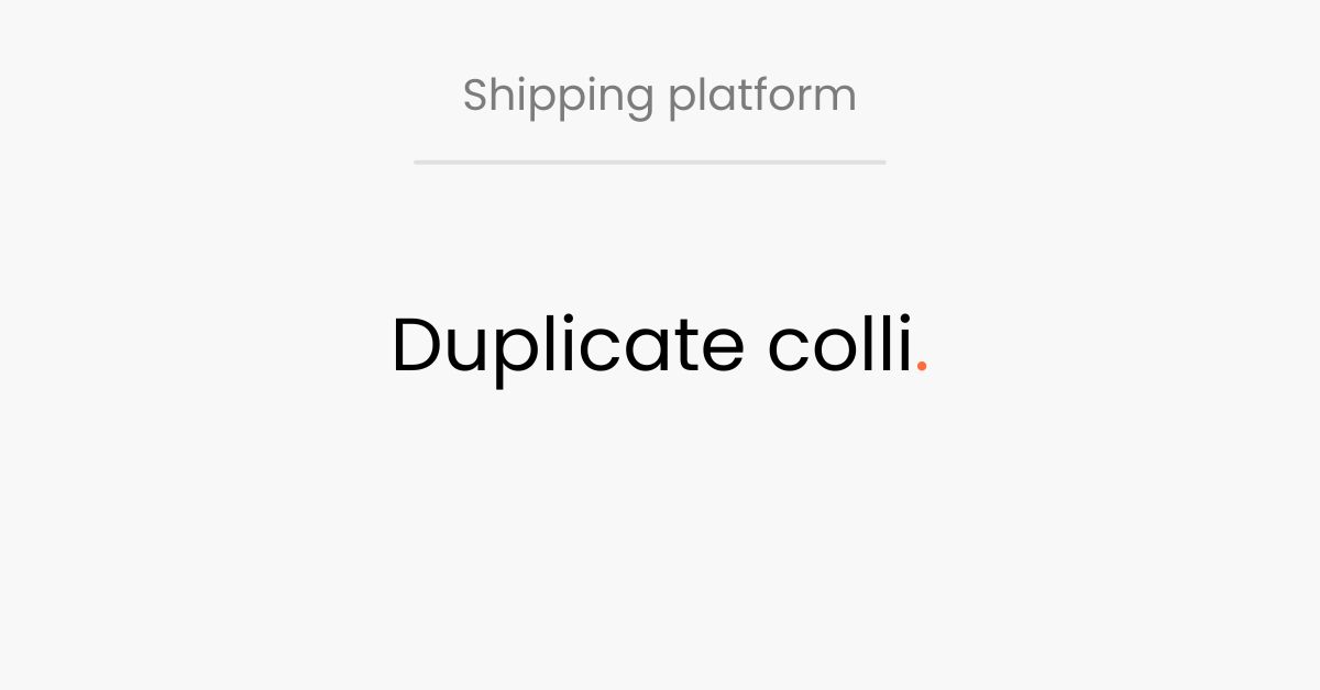 Logisnap | Guide: Duplicate colli 📑